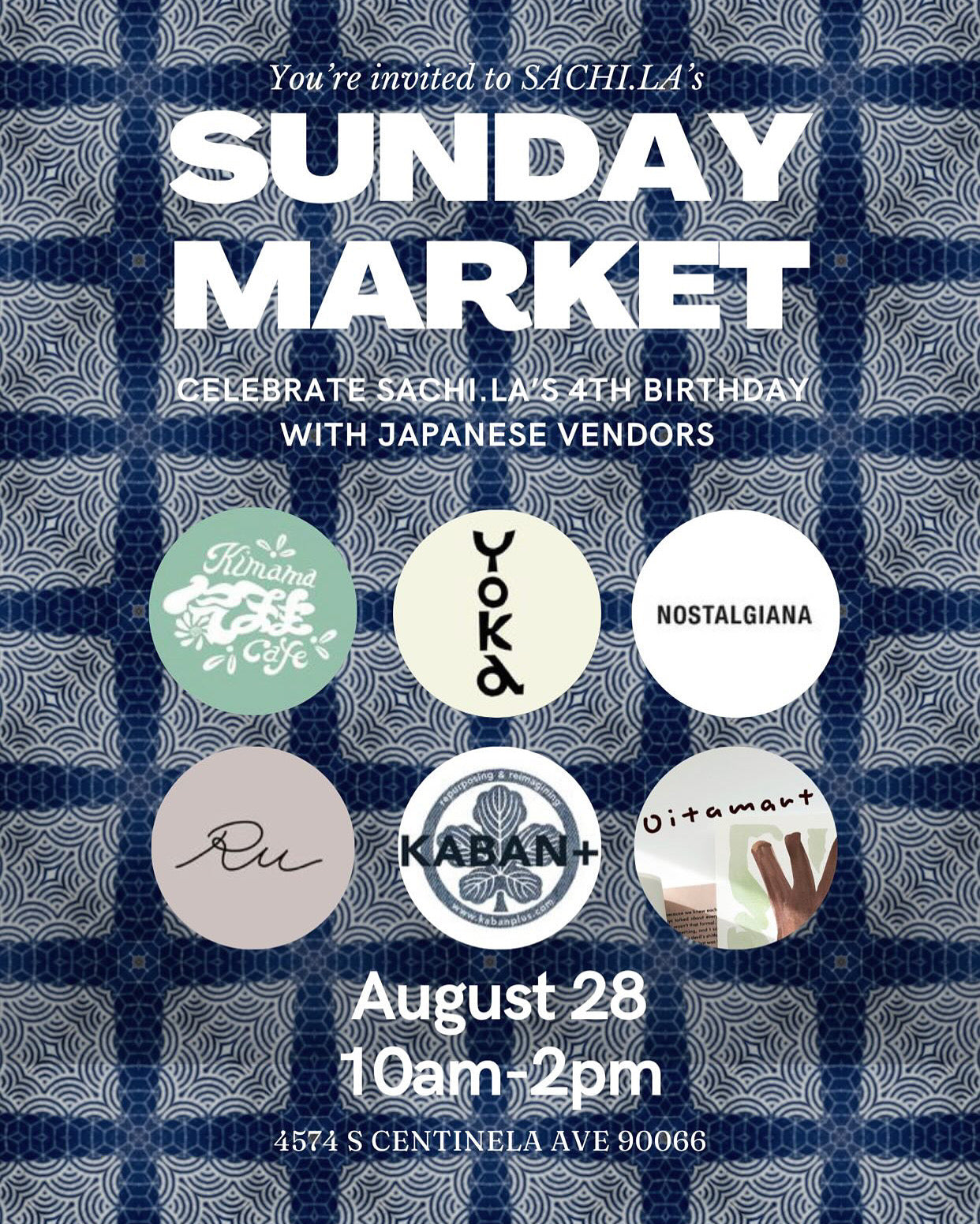 Pop up event at "SACHI.LA" coffee shop in West L.A. August 28th – yoka ...